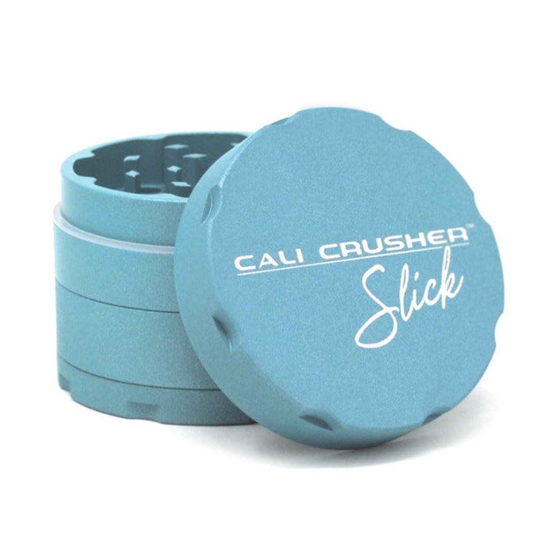 Cali Crusher 2" OG Slick Grinder Teal - BOOM Headshop