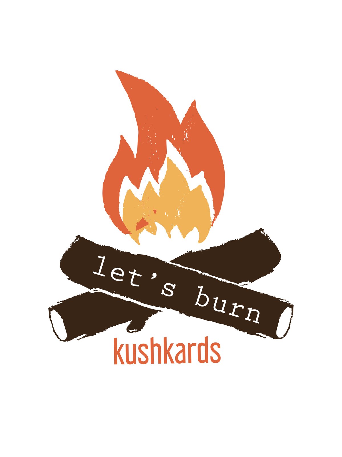 KushKards Stickers - Let's Burn