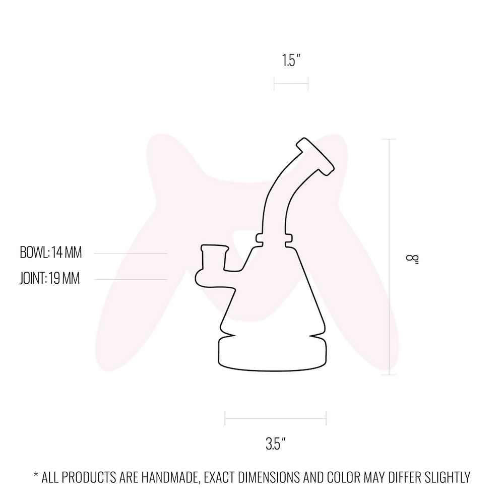 Pyramid - 8 Inch Dab Rig - Mav Glass