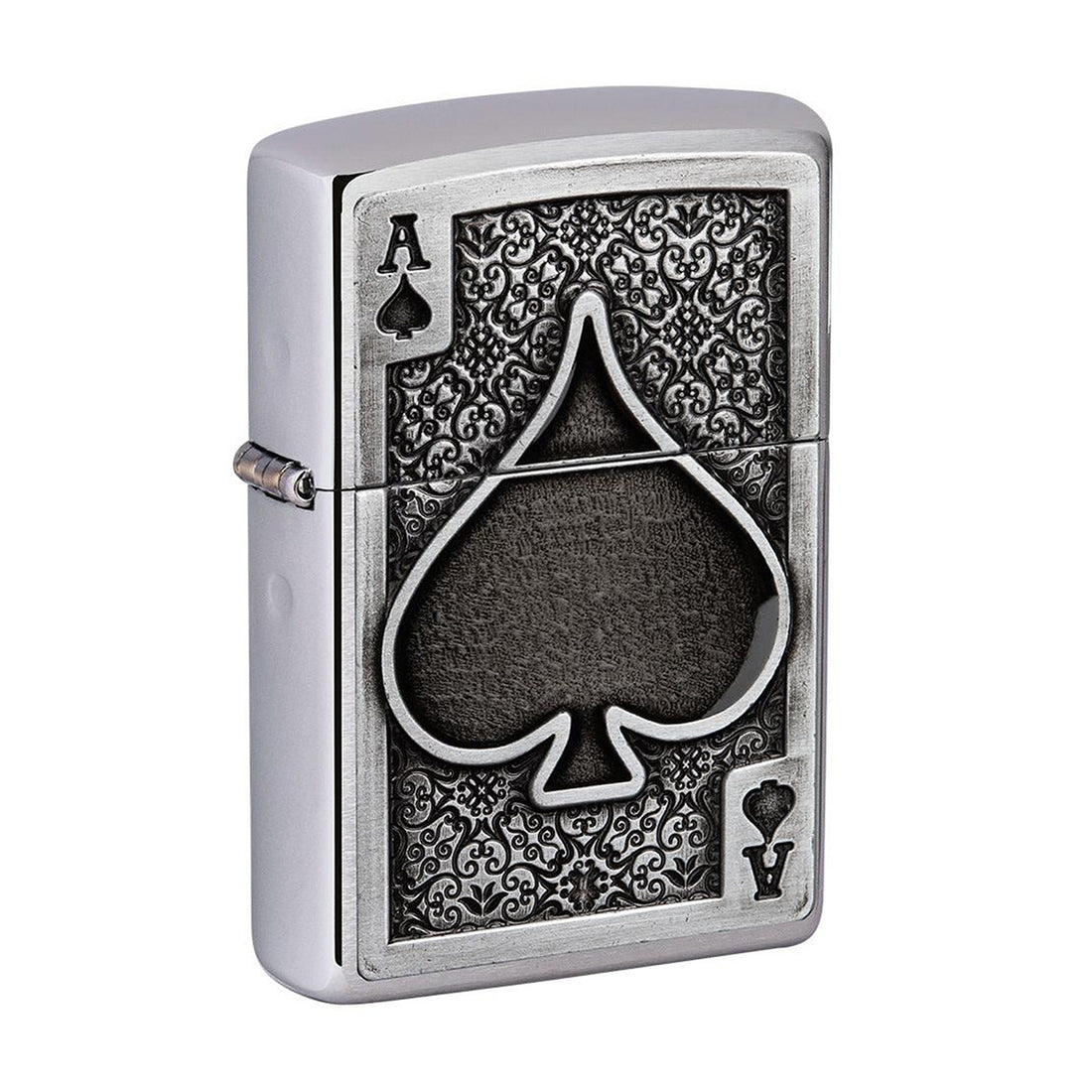 Zippo Lighter Ace of Spades Emblem - BOOM Headshop